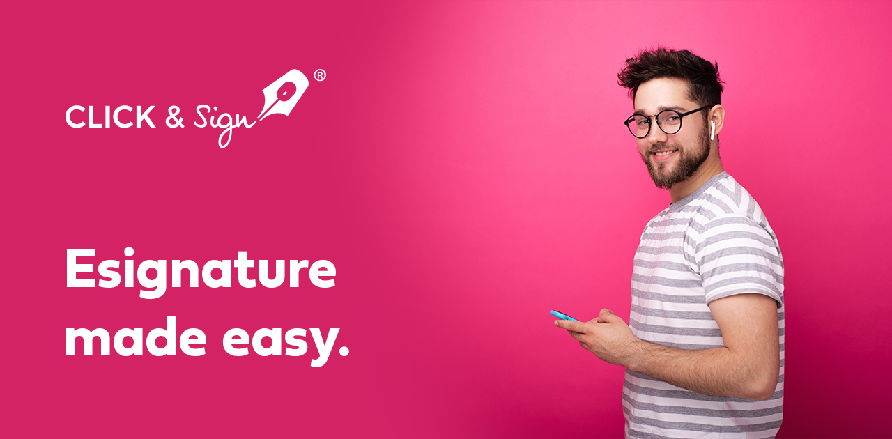 How electronic signatures work, step by step · Click & Sign